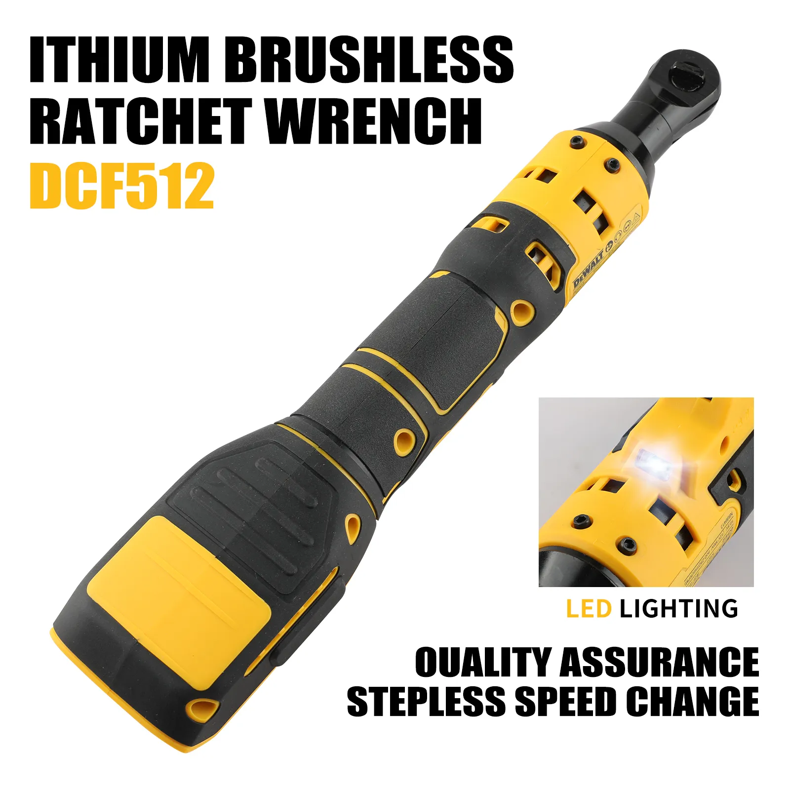 DHgate.com:DEWALT DCF512 1/2 3/8 Brushless Cordless Ratchet Wrench ...