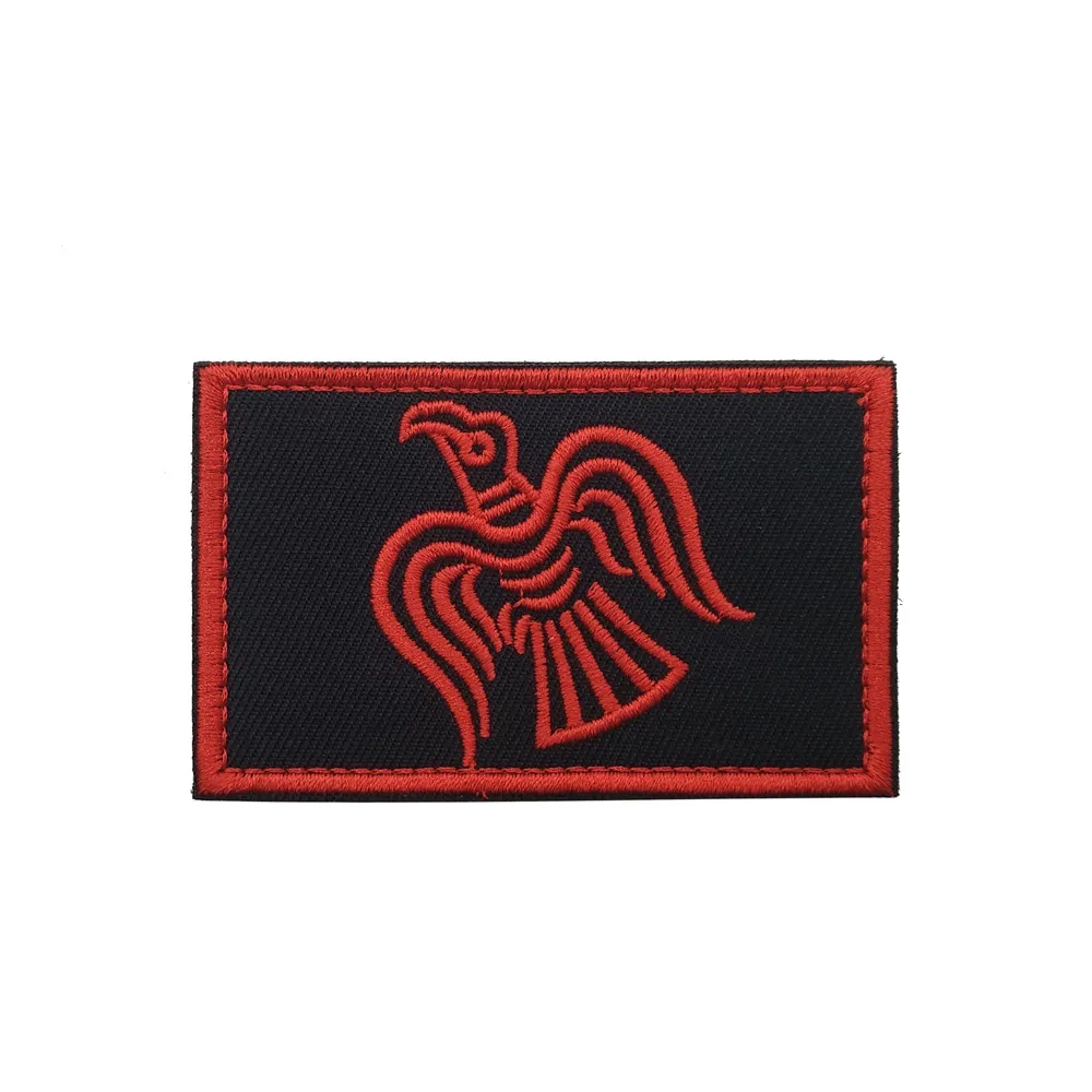 Rare Norse Viking Raven Patch Runes Odin God Of War Patches Fastener ...