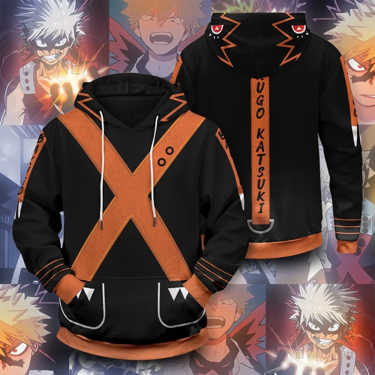 Boku No Hero Academia Bakugou Katsuki Cosplay Jacket Outdoor Sweatshirt ...