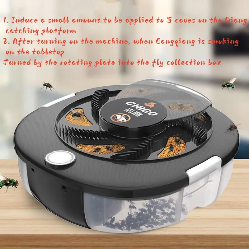USB Automatic Fly Trap: Upgraded Electric Fly Catcher, Safe & Non-Toxic ...