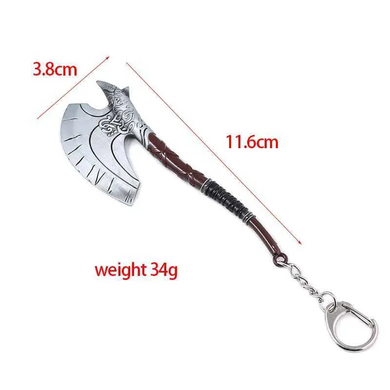 God of War Kratos Axe Keychain - Premium Metal Weapon Model, Game ...