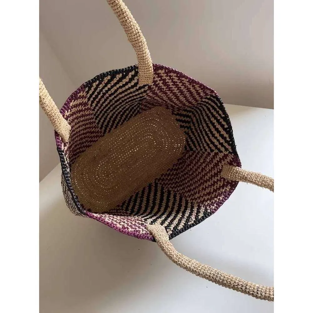 Lafite Straw Tote Bag Handwoven Womens Single... From Dhbag6789, $76.32 ...