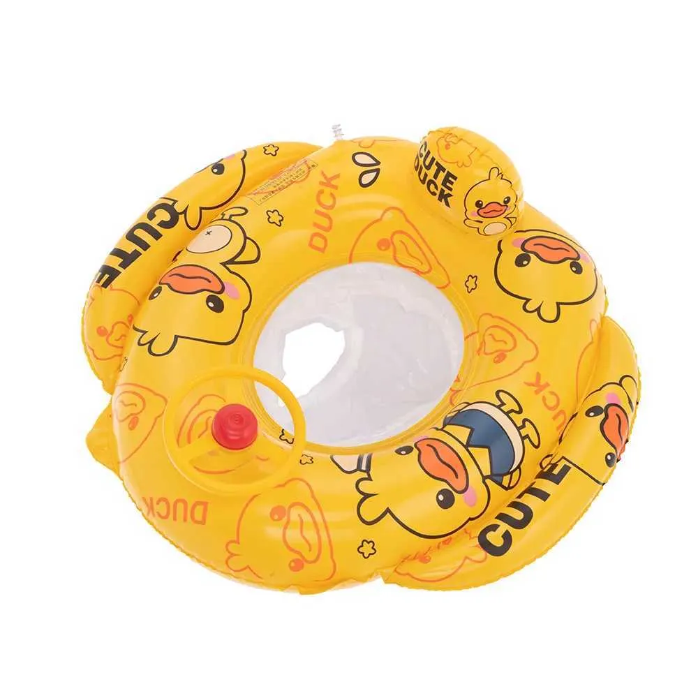 Infant Float Seat with Steering Wheel, Inflatable Swimming Float, Baby ...