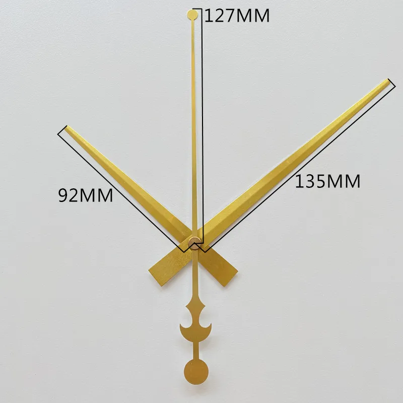 Of Large Gold Metal Diy Large Clock Hands For DIY Wall And Quartz Clock ...