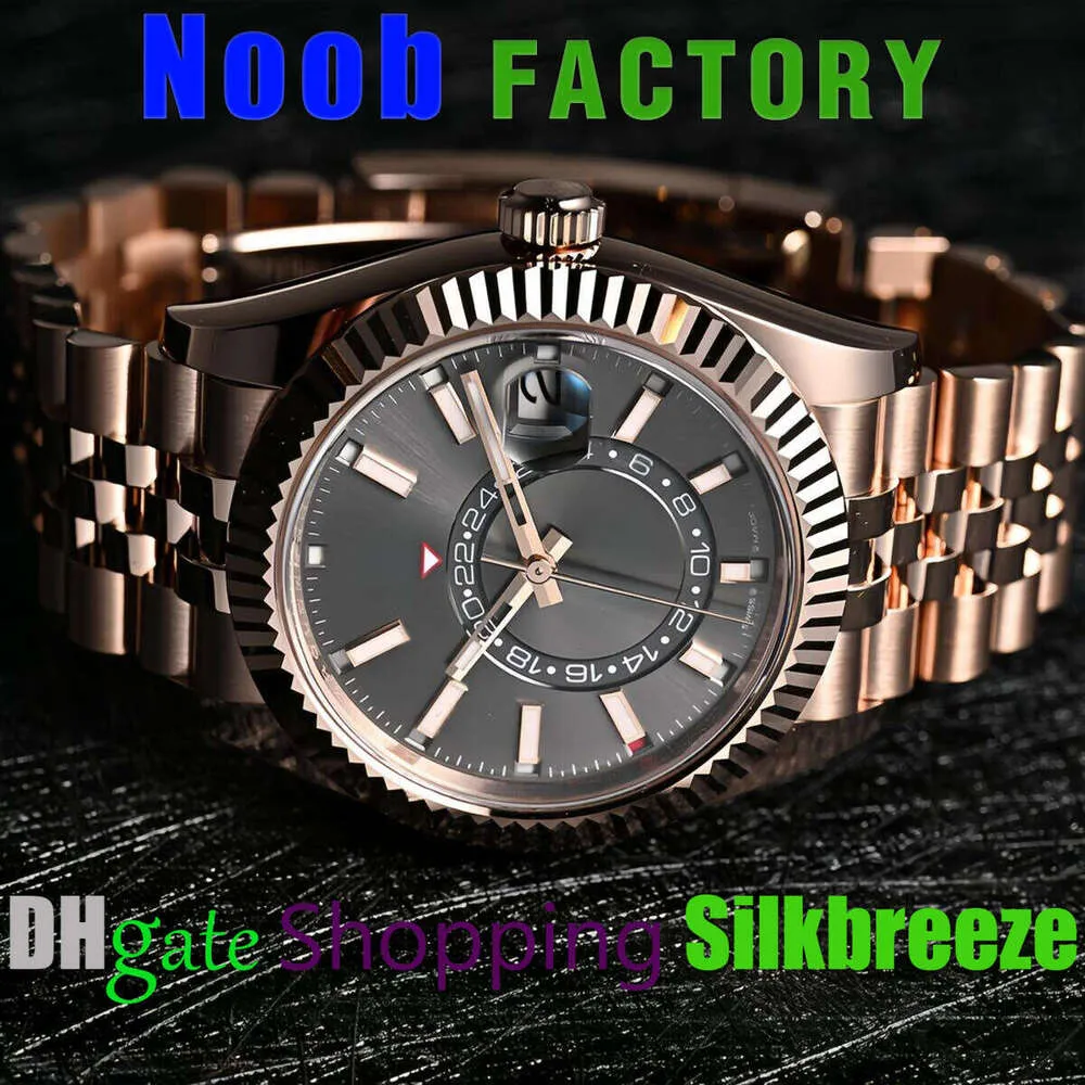 Noob Factory Mens Rose Gold Automatic Watch 42mm Gray Dial, Sapphire ...