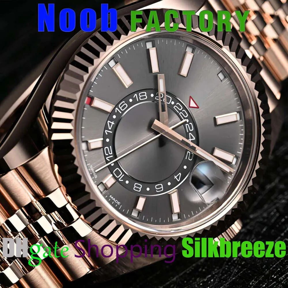 Noob Factory Mens Rose Gold Automatic Watch 42mm Gray Dial, Sapphire ...