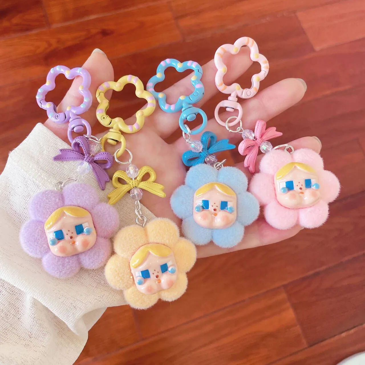 Hj1226 Cartoon Flocked Crying Baby Keychains Cute... From Elitestars20 ...