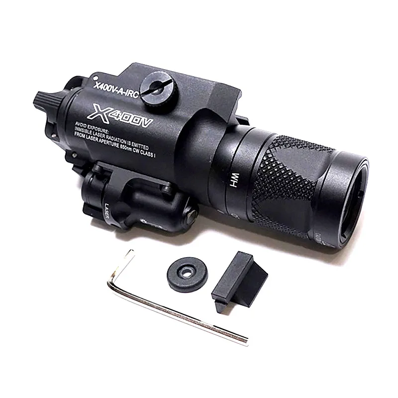 Tactical SF X400V Weapon Light With IR Output Integrated Red Laser LED ...