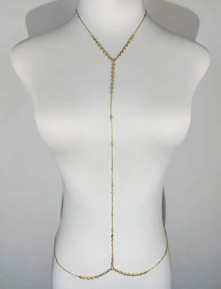 Elegant Body Chain Necklace For Women Adjustable Beach Belly Chain ...