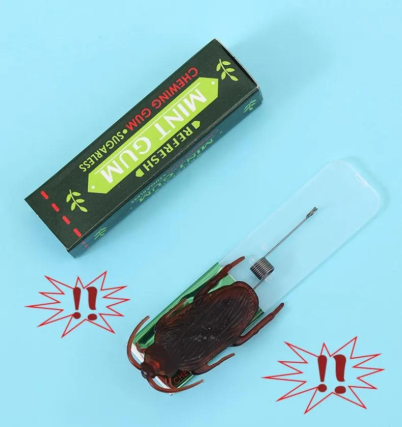 Novelty Gag Chewing Gum Prank Cockroach Design For April Fool's Day Fun ...