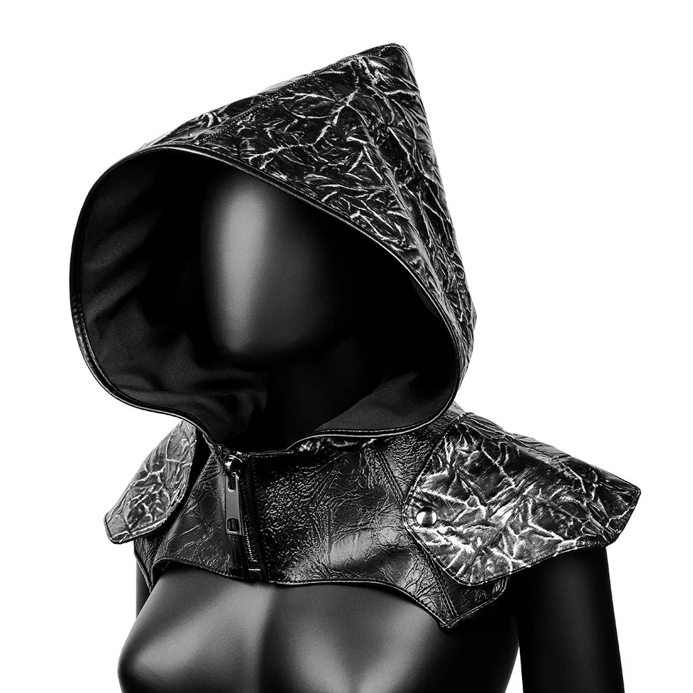 Halloween Costume Set: Wrinkled Cloak, Medieval Hood, And Plague Doctor ...
