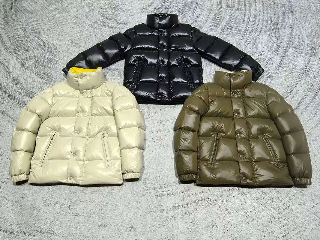 Tripiti Mens Short Stand Collar Puffer Jackets Warm Down Coat With ...