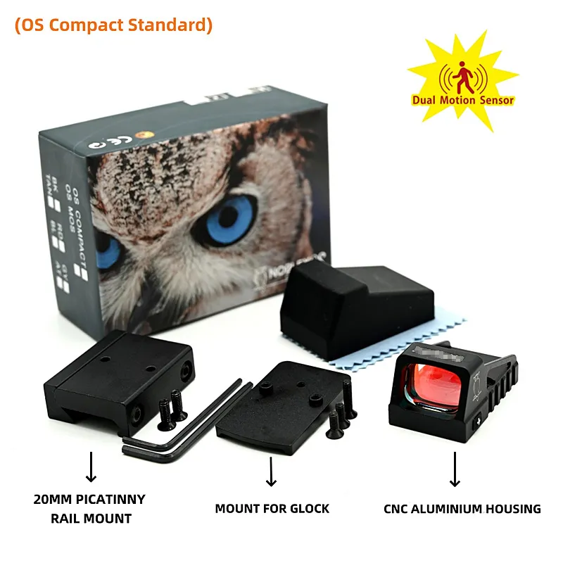 Tactical NOBLEX NV OS Compact Red Dot Sight 1x23 For G MOS 4 MOA Dot ...