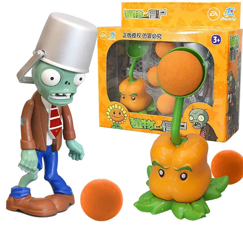 Plants vs. Zombies Figures Set - Peashooter, Chomper & More! 6 Styles ...