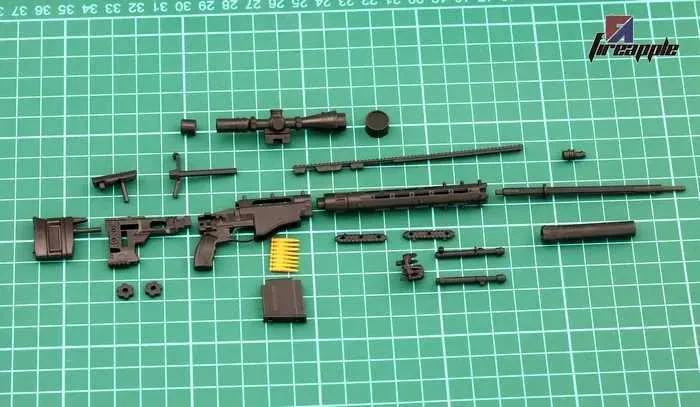 1/6 Remington MSR Sniper Rifle Plastic Soldiers Weapons Accessories ...
