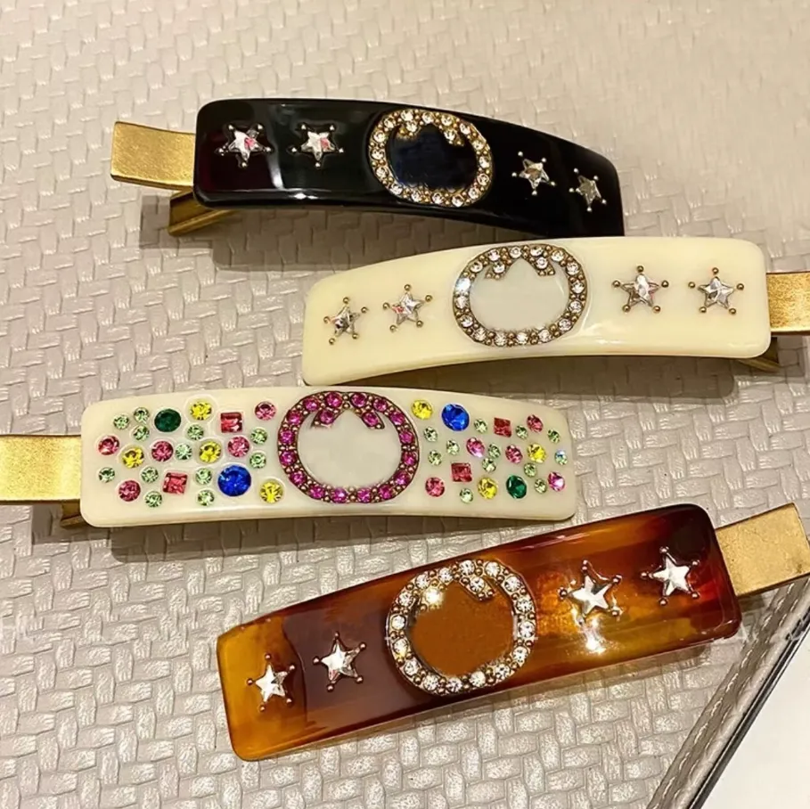 Luxury Designer Star Diamond Hair Clips Colorful... From Fashionlucky8 ...