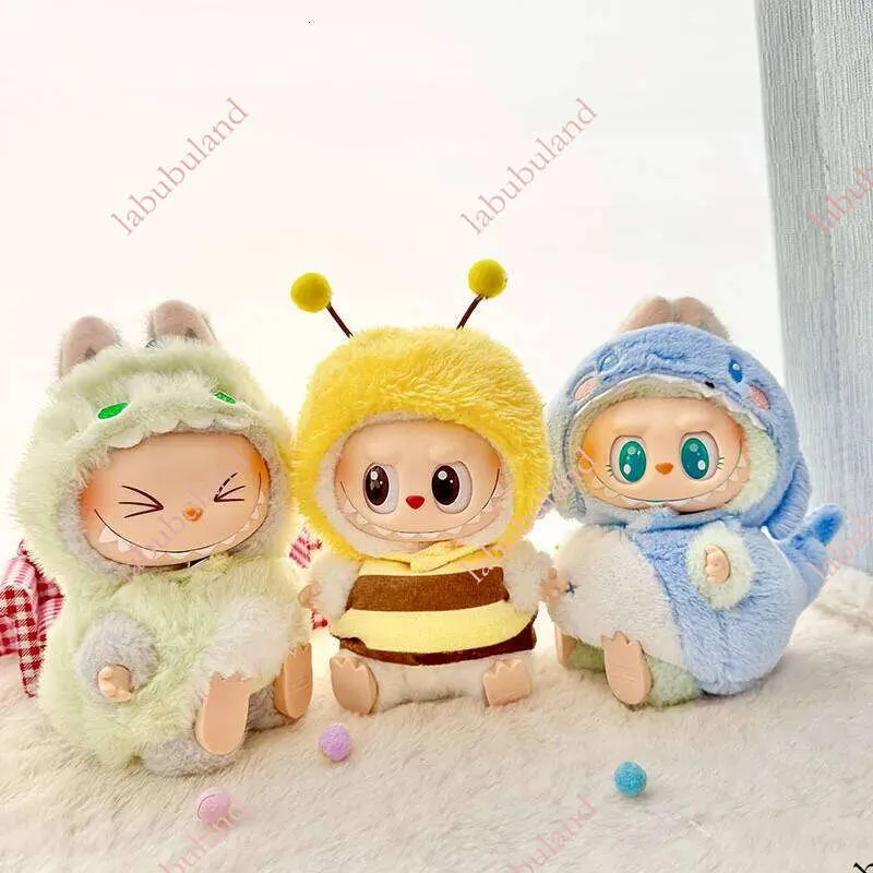 Cute Cartoon Green Dinosaur Outfit Labubu Plush Fashion Shark Aron ...