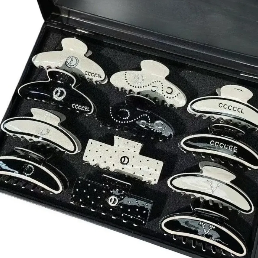 Luxury Designer Shark Hairpins High Quality Black &... From ...
